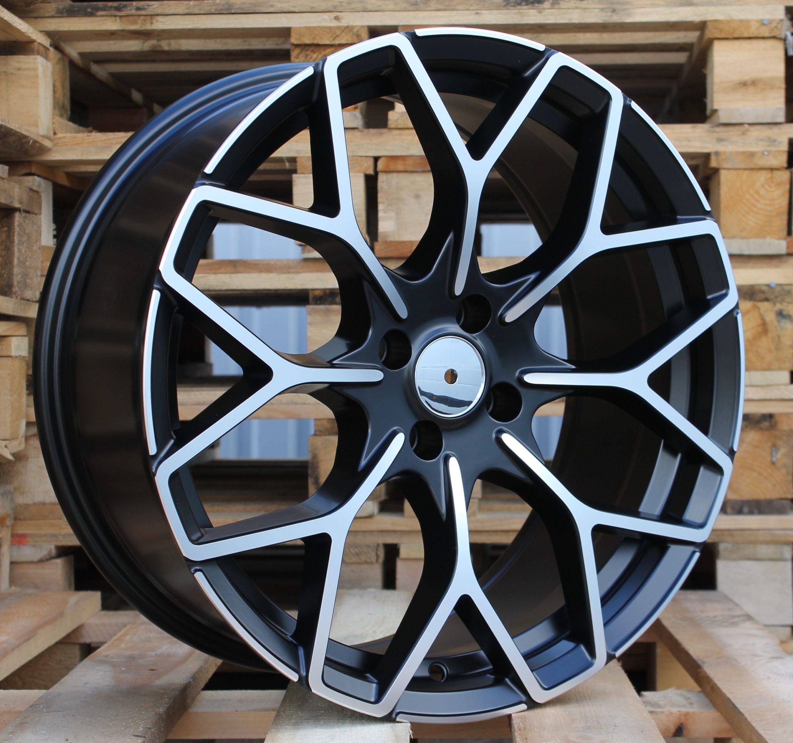 ALU FELGA SMART 3X112 16" SMB1449CMP ET30 CRNA POLUMAT SA POLIRANIM ...